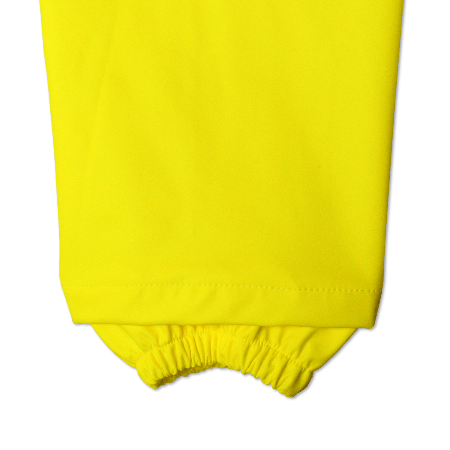 Reflective bright yellow PU raincoat | atvila.lt